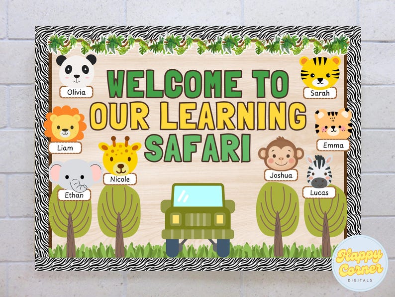 Bienvenidos a nuestro Safari de Aprendizaje. Añade etiquetas con los ...