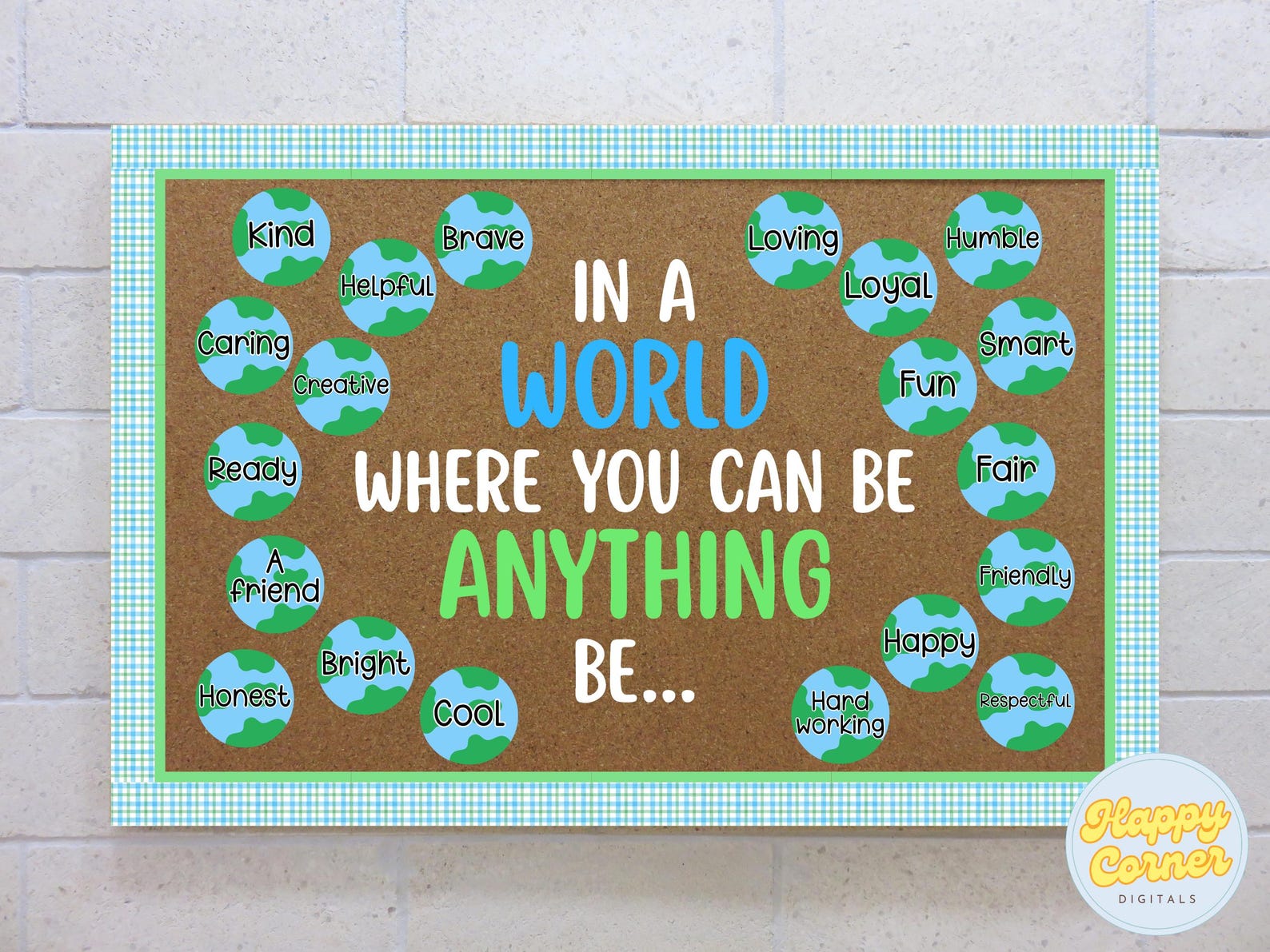 Earth Day Motivational Bulletin Board Kit Printable Inspirational ...