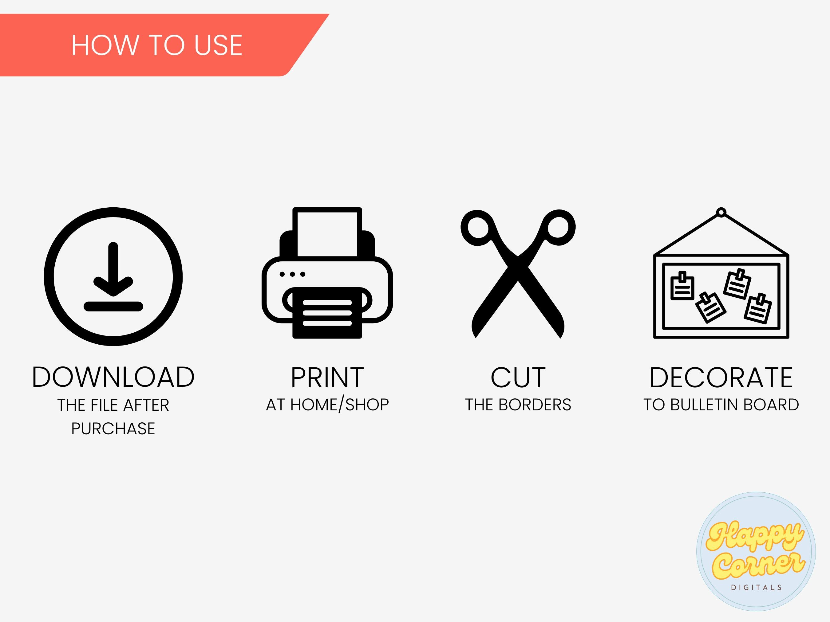 Pom Poms Borders for Bulletin Board Classroom Decoration Bright and ...