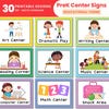 Polka Dot Preschool Center Signs: Classroom Decor (PDF File) - Etsy Canada
