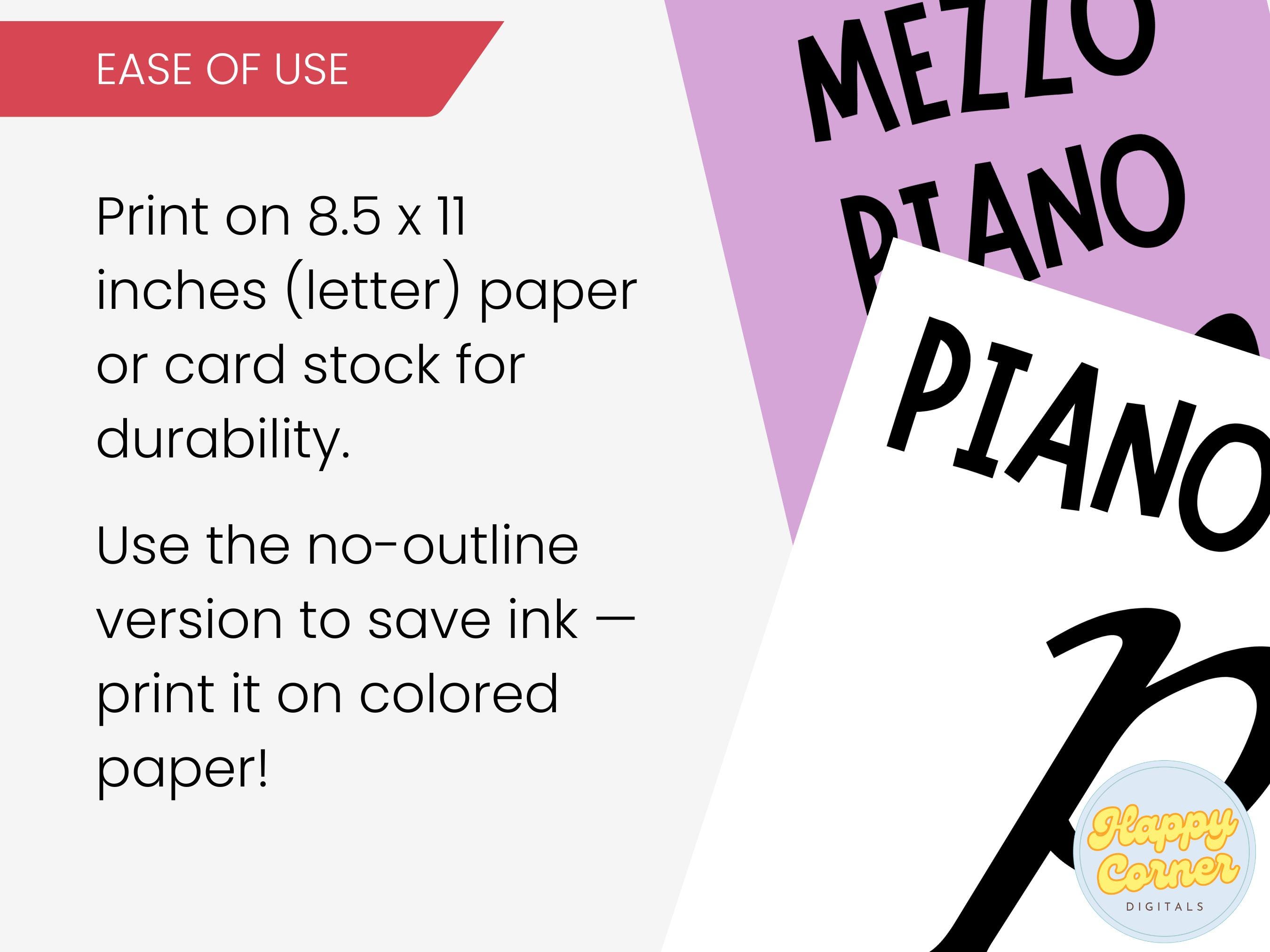 Music Notes and Symbols Bulletin Posters Printable Music Classroom ...