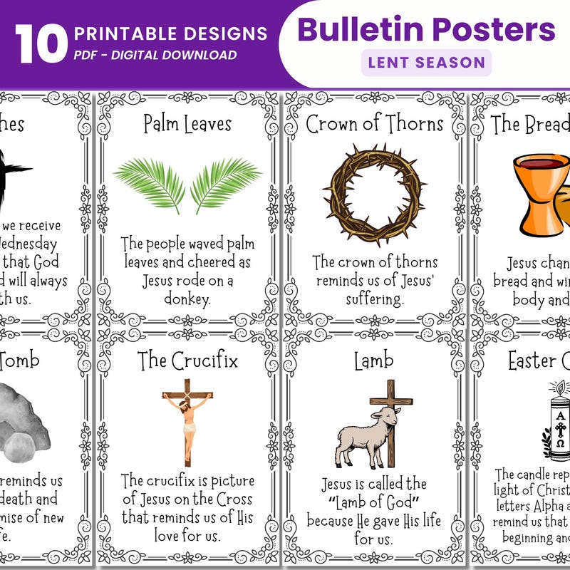 Lent Bulletin Board - Etsy