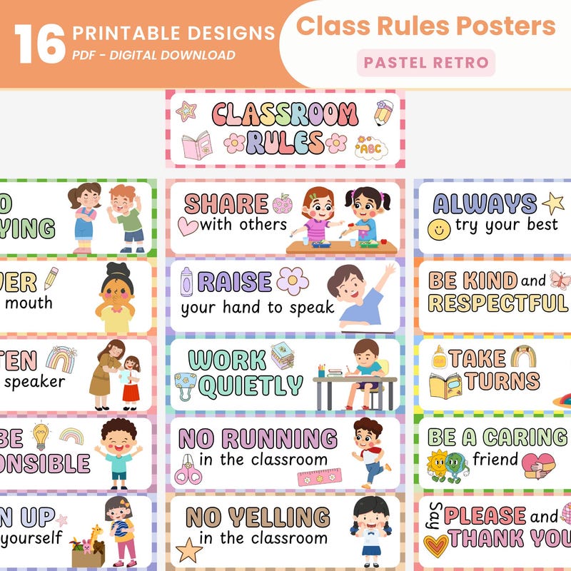 Room Rules Sign - Etsy