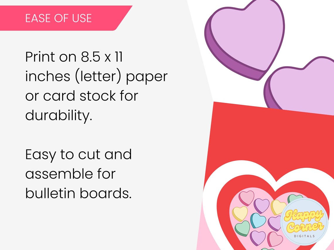 A Class Full of Sweethearts Valentine's Day Bulletin Board Kit Editable ...