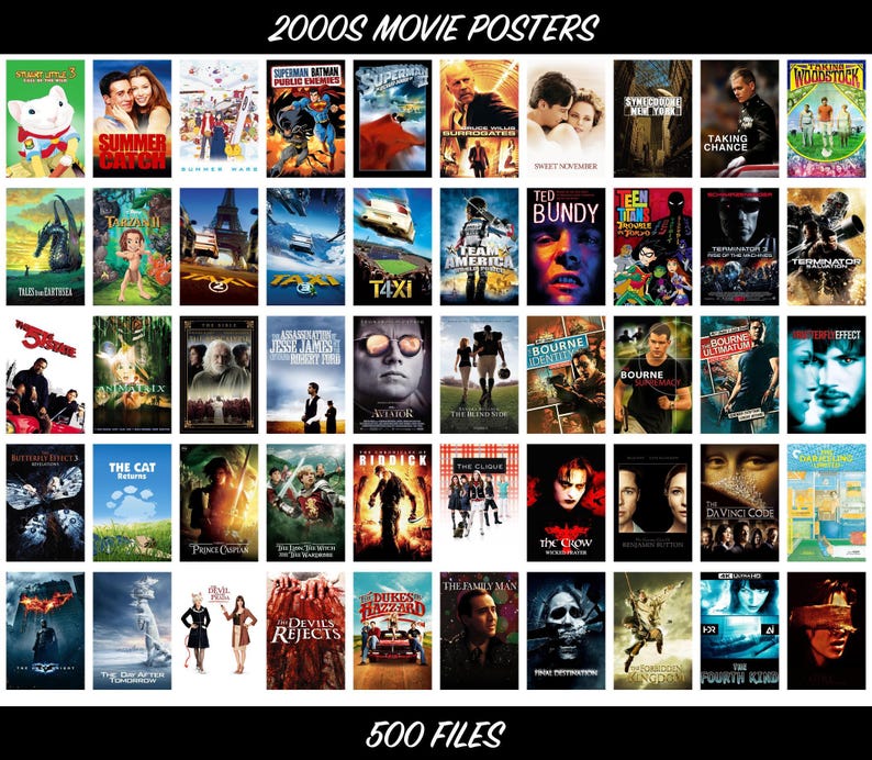 500 Files 2000s Movie Posters, 2000s Original Movie Prints, Vintage ...
