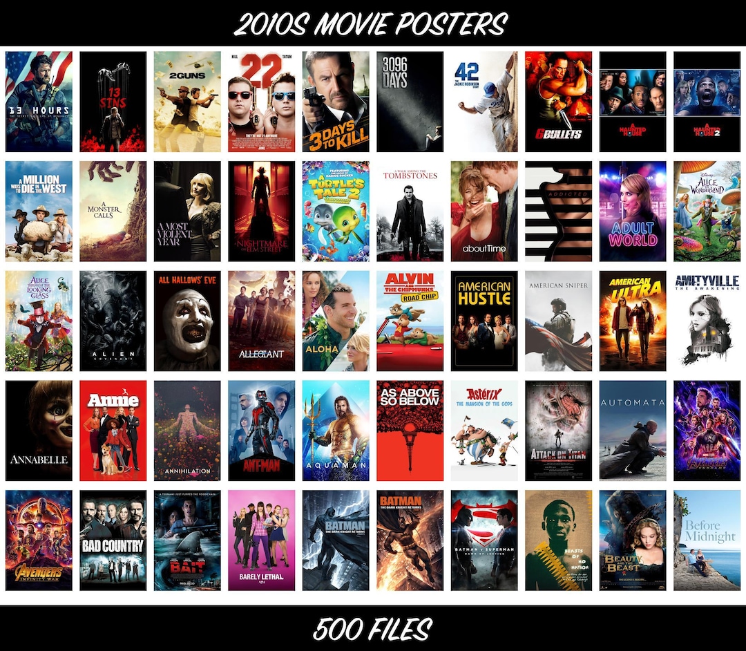 500 Files 2010s Movie Posters, 2010s Original Movie Prints, Vintage ...