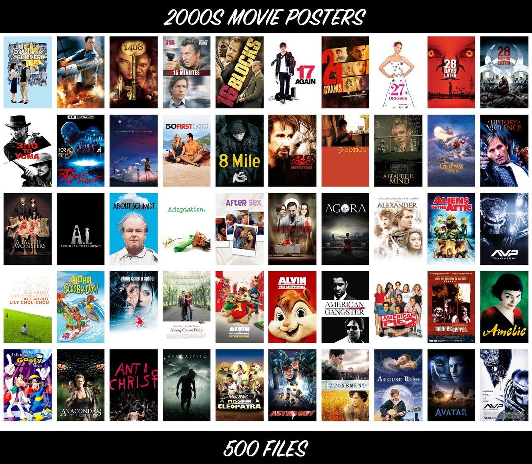 500 Files 2000s Movie Posters, 2000s Original Movie Prints, Vintage ...