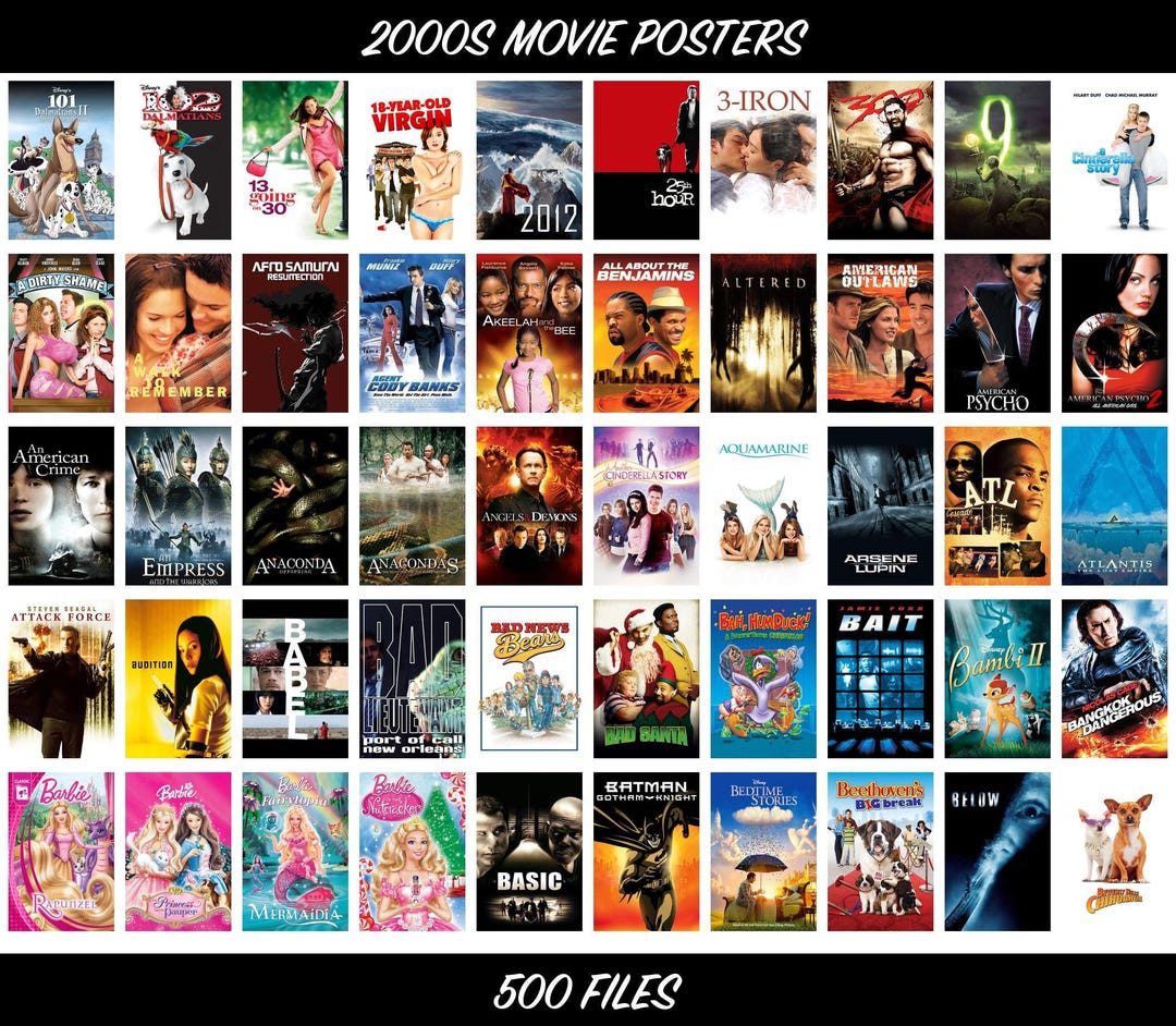 500 Pics 2000s Movie Posters, 2000s Original Movie Prints, Vintage Film ...