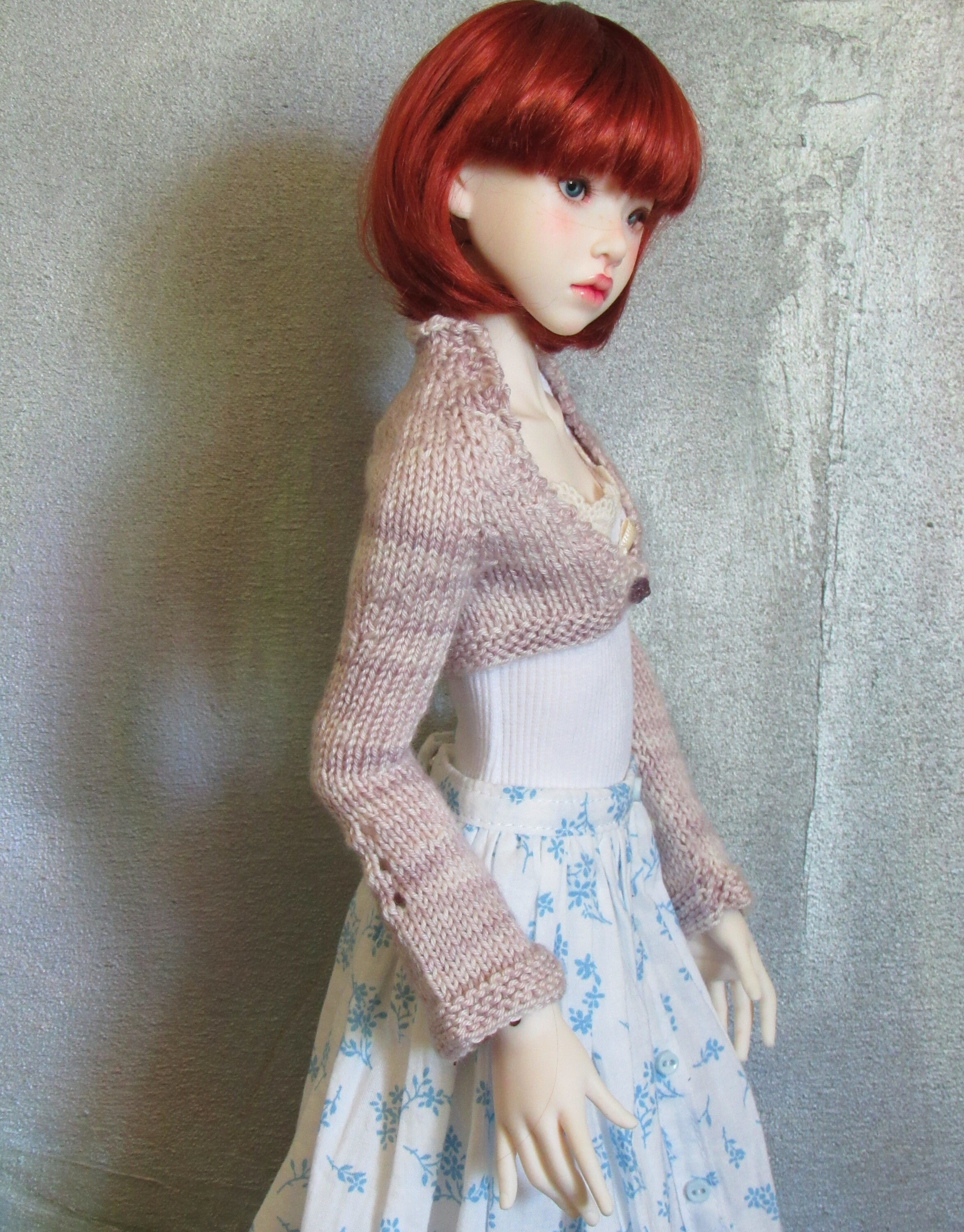 Miss Sophia, Handknitted Shrug for Slim SD BJD zaoll, Merry Doll Round ...