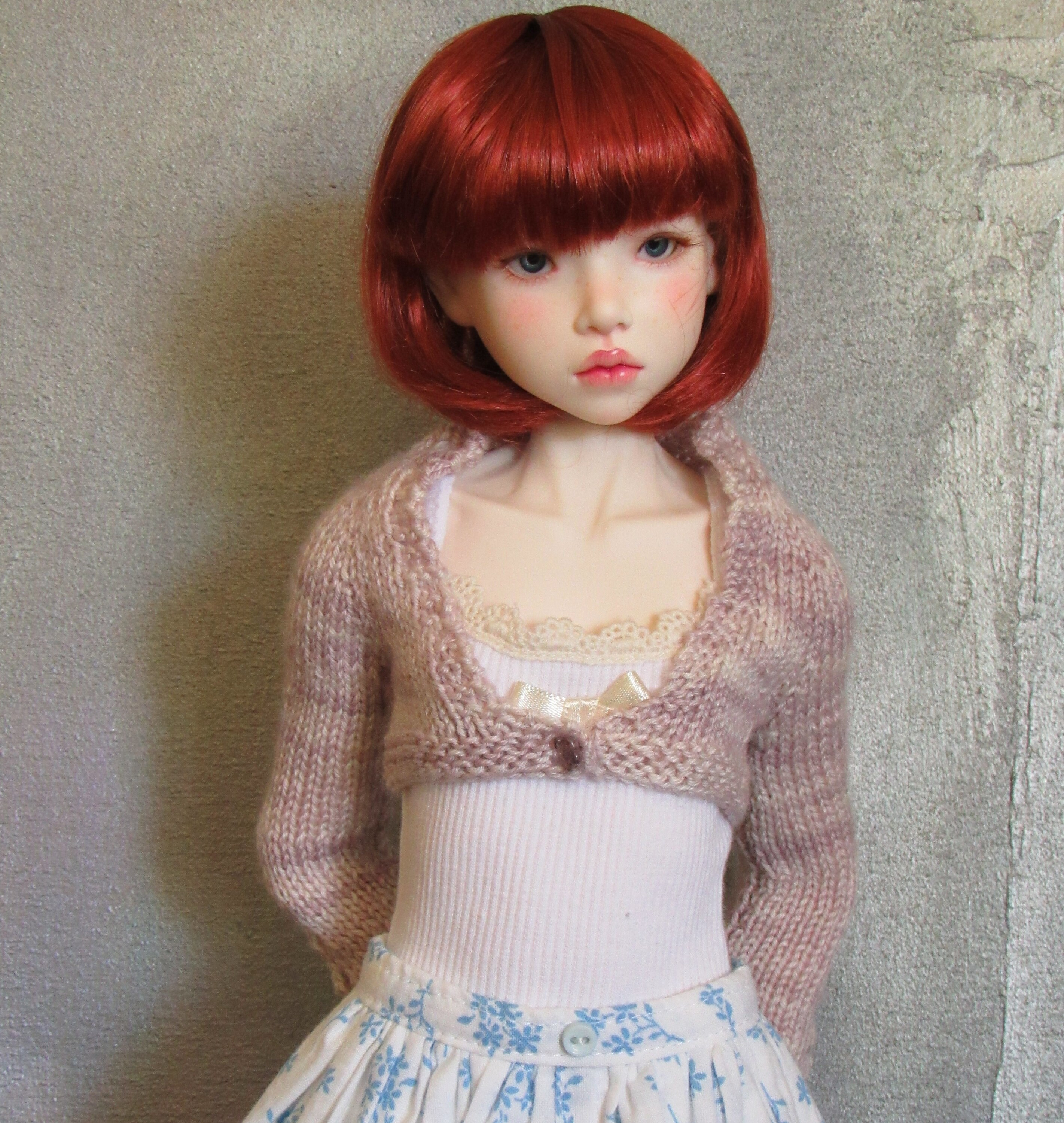 Miss Sophia, Handknitted Shrug for Slim SD BJD zaoll, Merry Doll Round ...