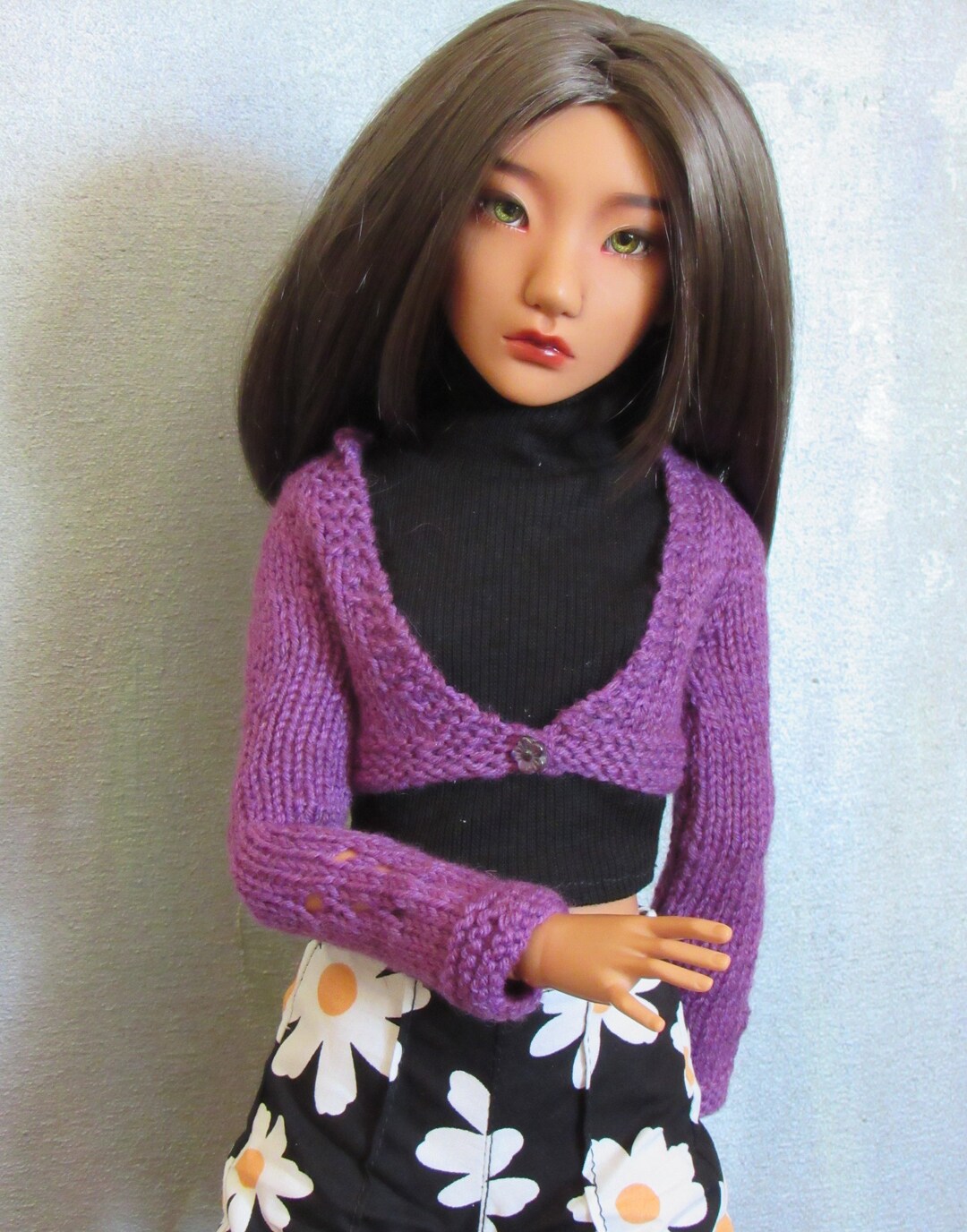 Miss Lydia, Handknitted Shrug for Slim SD BJD (zaoll, Merry Doll Round ...