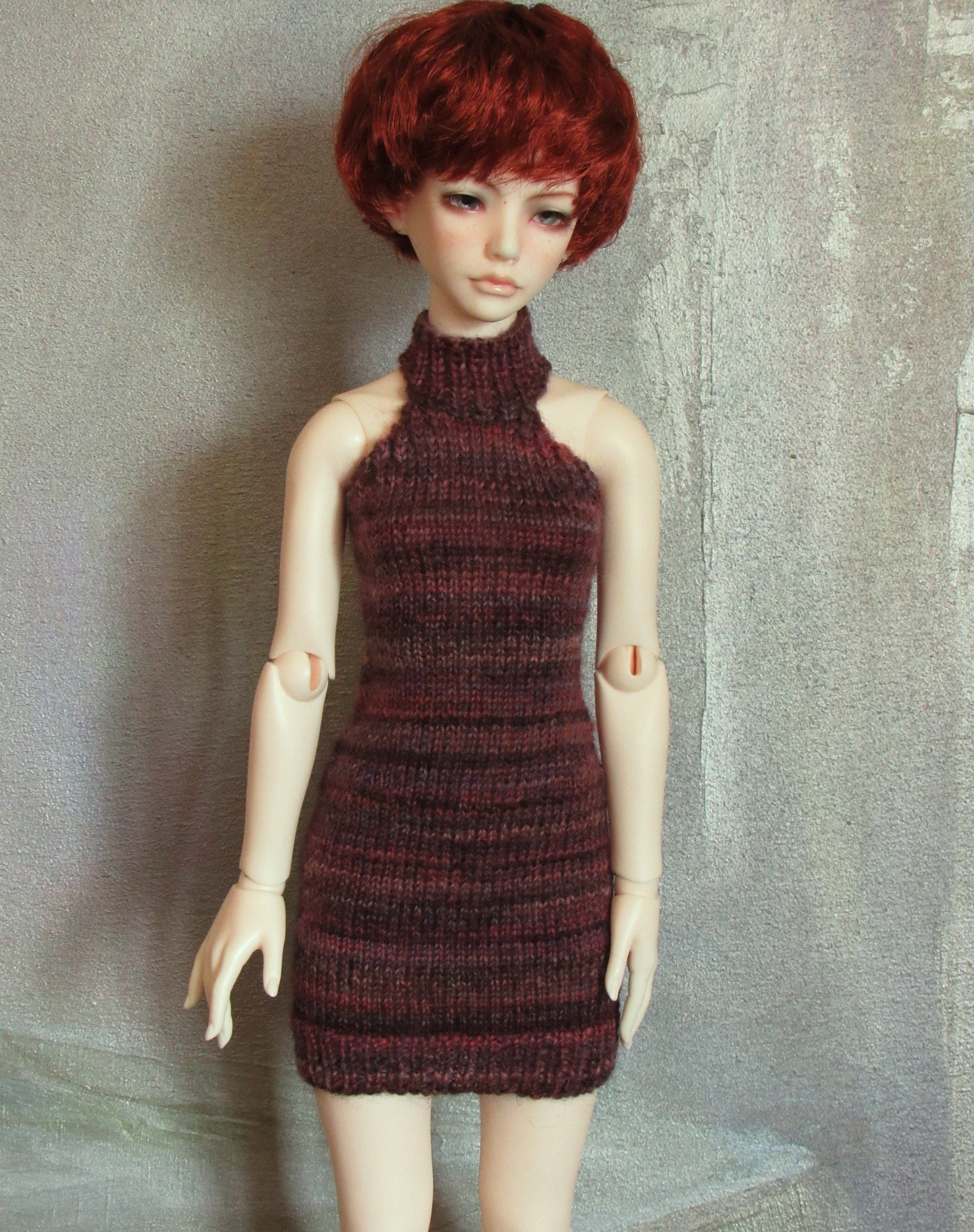 Zaoll, Dollstown Elf, Smaller SD BJD Sweater Dress Plummy - Etsy