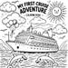 My First Cruise Coloring Book | Instant Digital Download | Printable ...