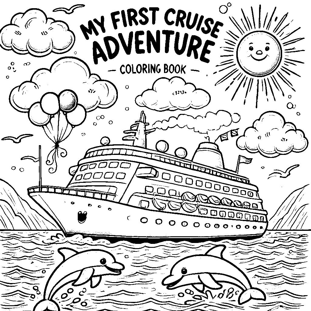 My First Cruise Coloring Book | Instant Digital Download | Printable ...
