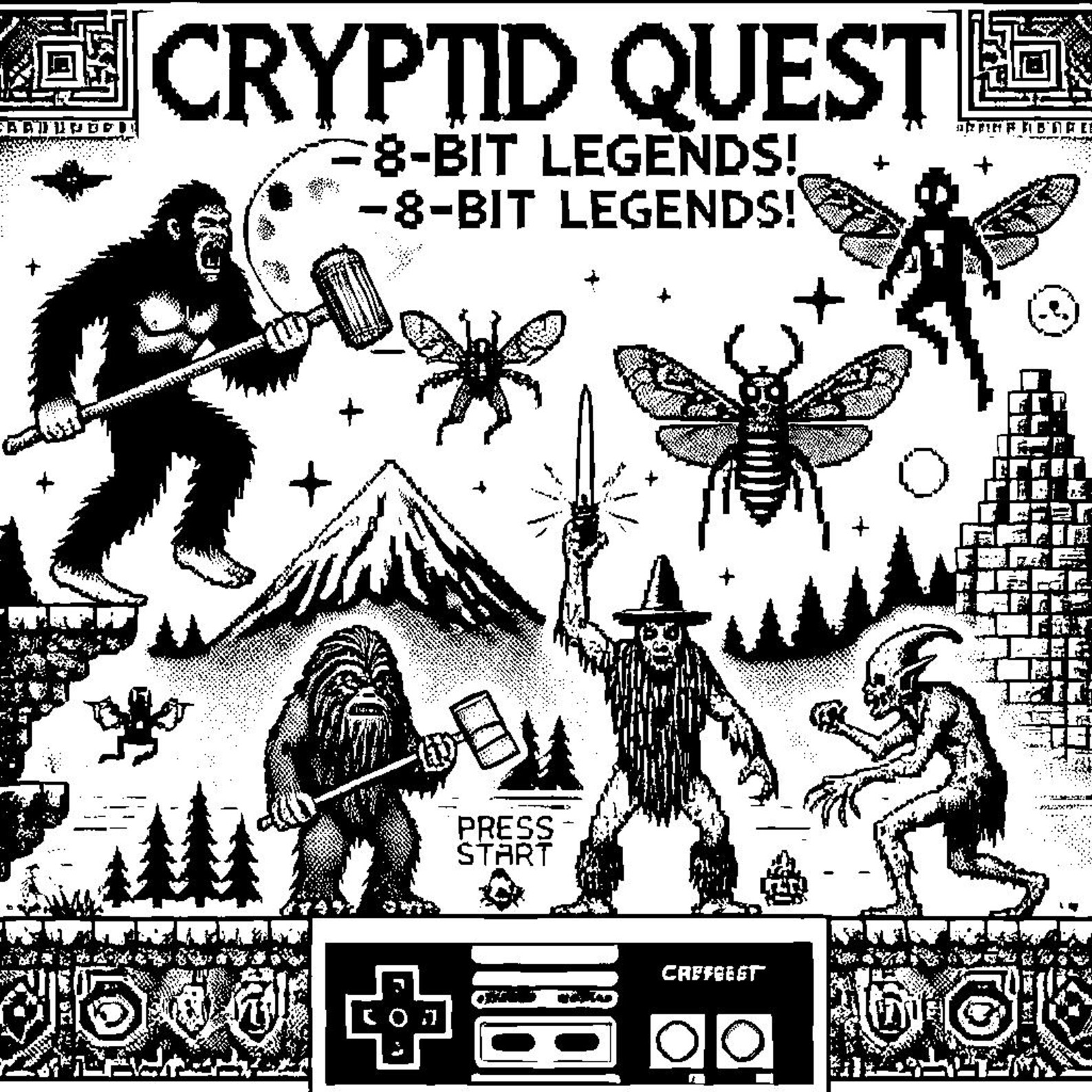 NES Cryptids Coloring Book | Instant Digital Download | Printable Pdfs ...