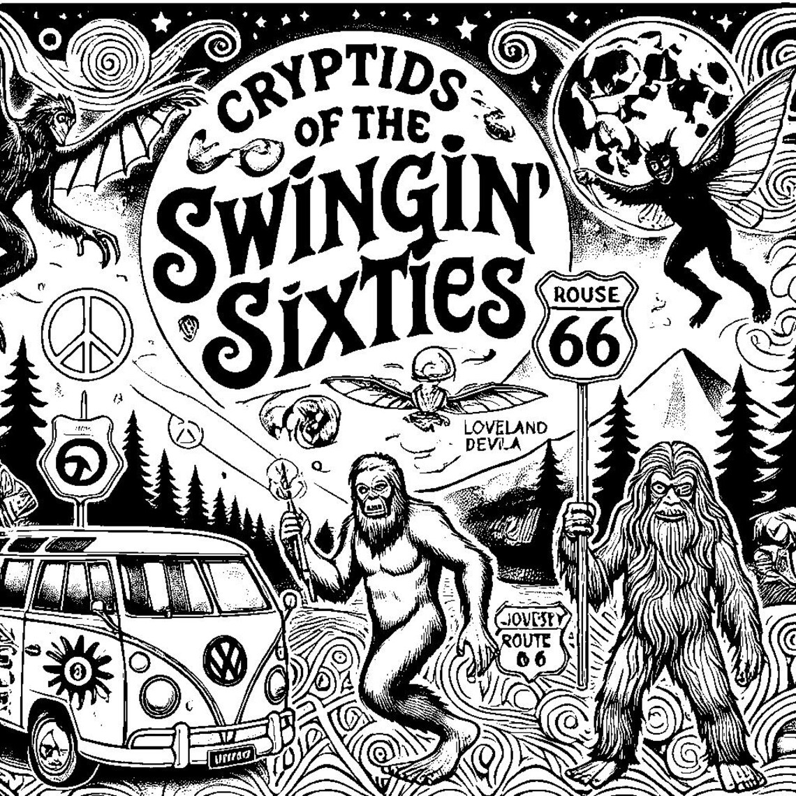 60s Cryptids Coloring Book | Instant Digital Download | Printable Pdfs ...