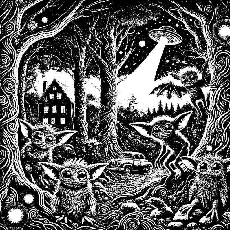 Kentucky Cryptids Coloring Book | Instant Digital Download | Printable ...