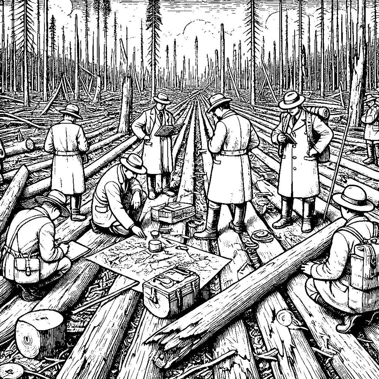 The Tunguska Event Coloring Book | Instant Digital Download | Printable ...