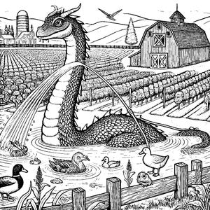 Cryptid Farm Coloring Book | Instant Digital Download | Printable Pdfs ...