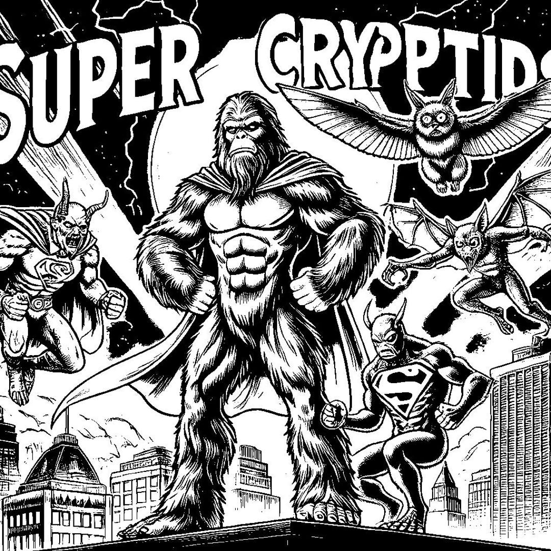 Super Cryptids Coloring Book | Instant Digital Download | Printable ...