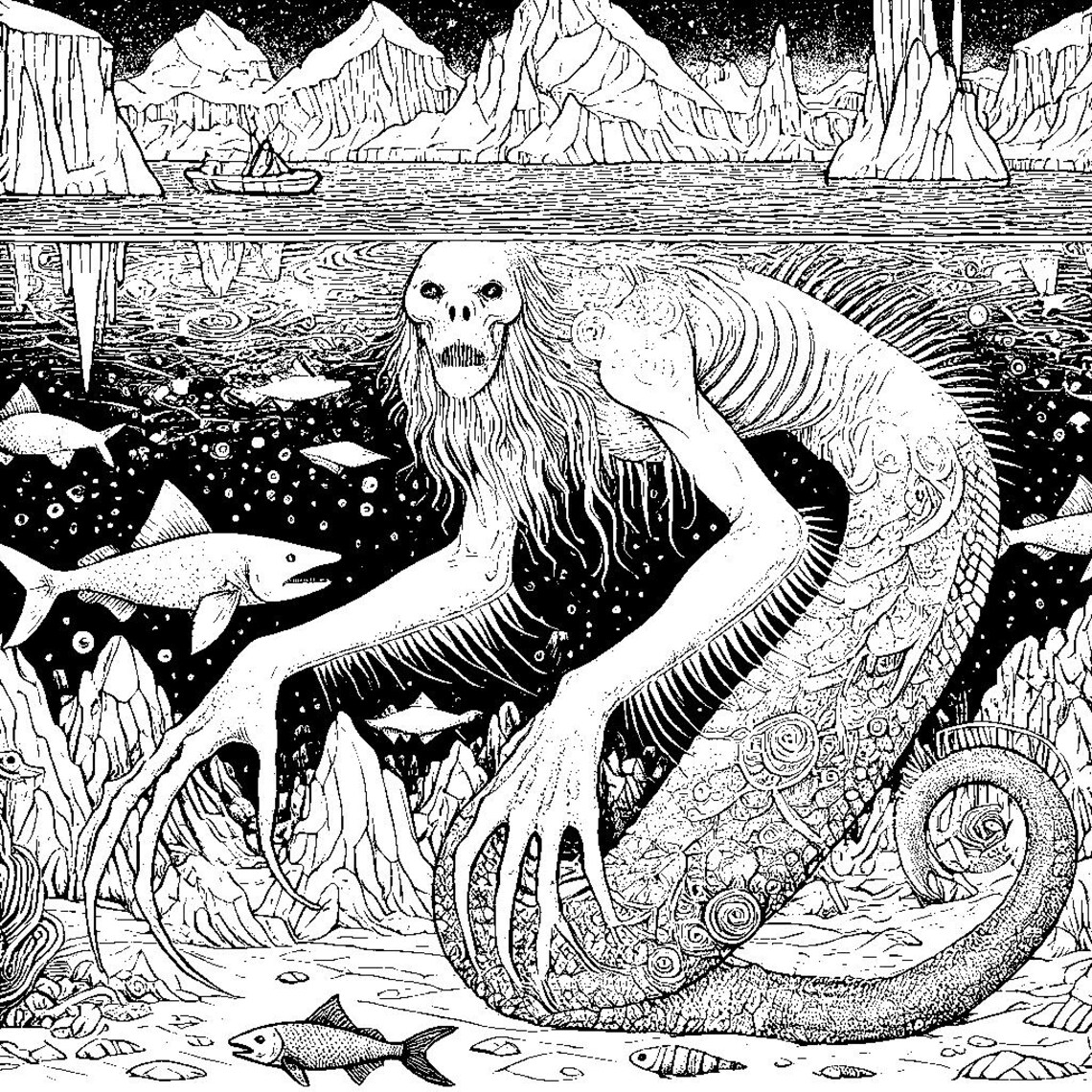 Antarctica Cryptids Coloring Book | Instant Digital Download ...