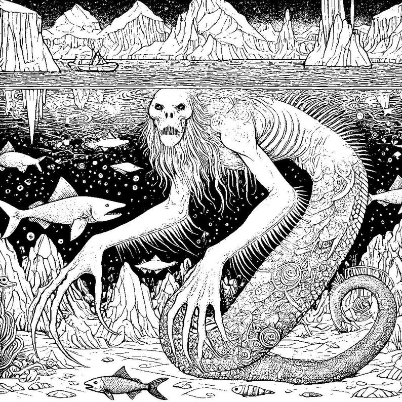 Antarctica Cryptids Coloring Book | Instant Digital Download ...