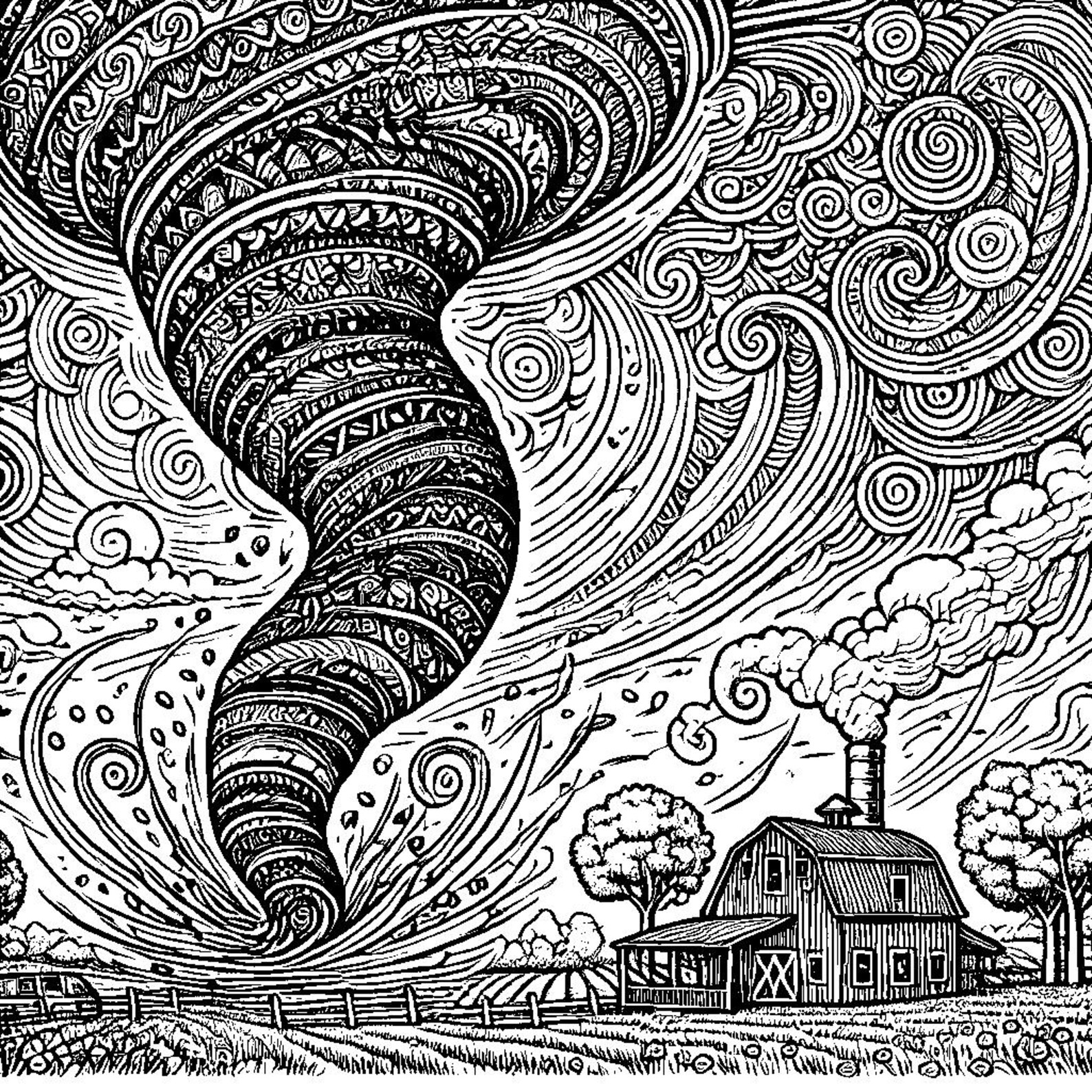 Natural Disasters Coloring Book | Instant Digital Download | Printable ...