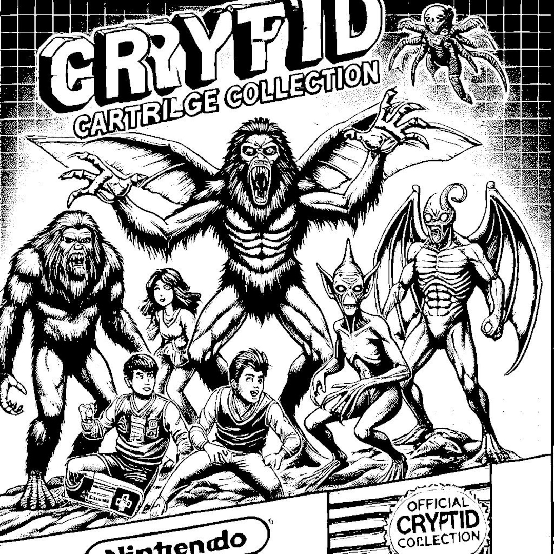 Cryptid Cartridge Coloring Book | Instant Digital Download | Printable ...