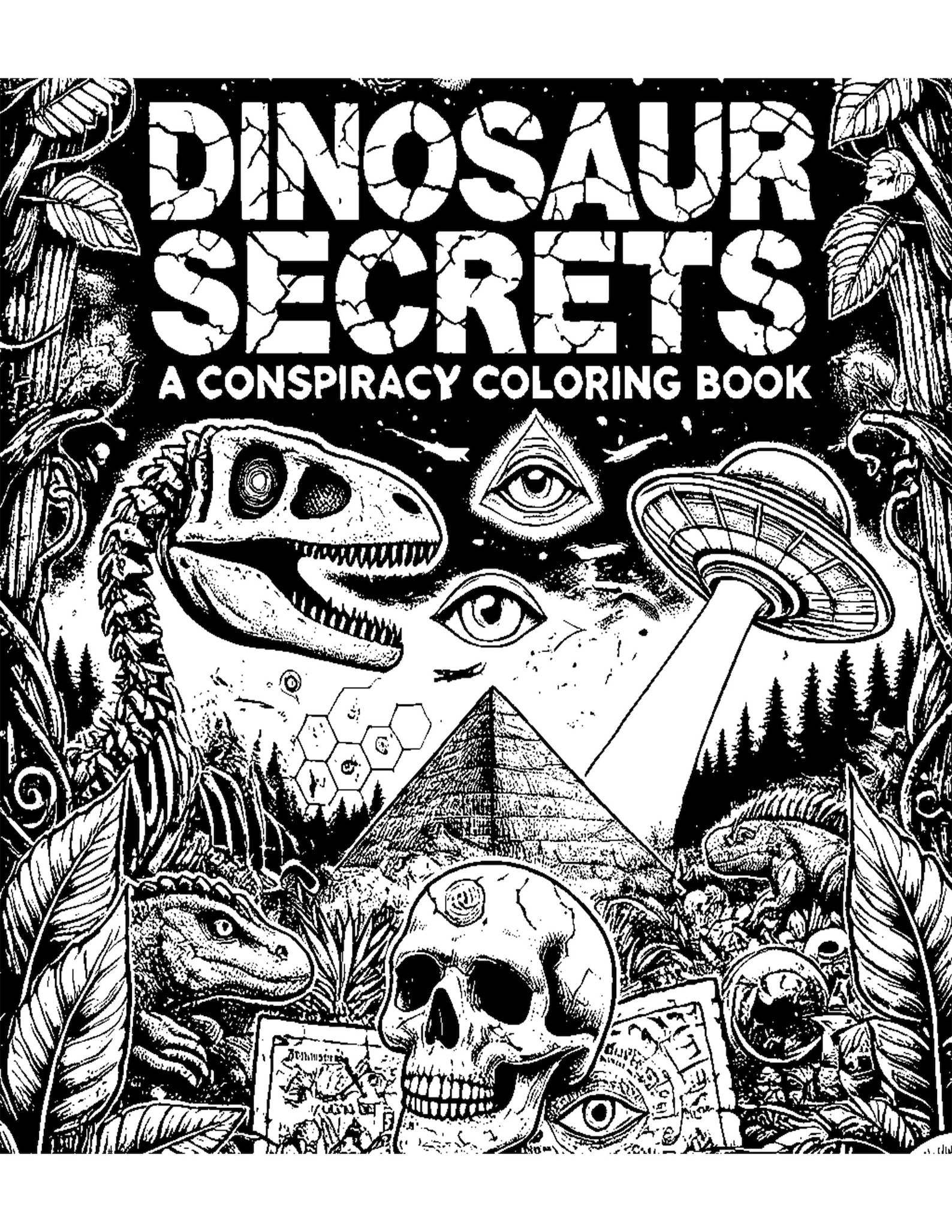 Dinosaur Conspiracies Coloring Book | Instant Digital Download ...