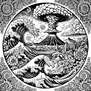 Natural Disasters Coloring Book | Instant Digital Download | Printable ...