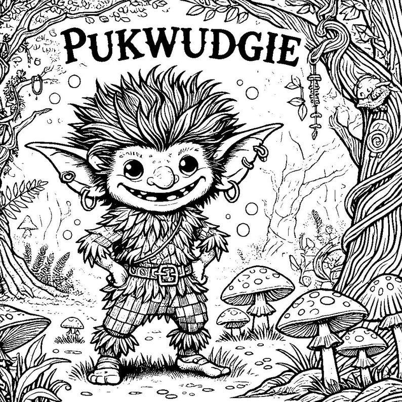 Native American Cryptids Coloring Book | Instant Digital Download ...