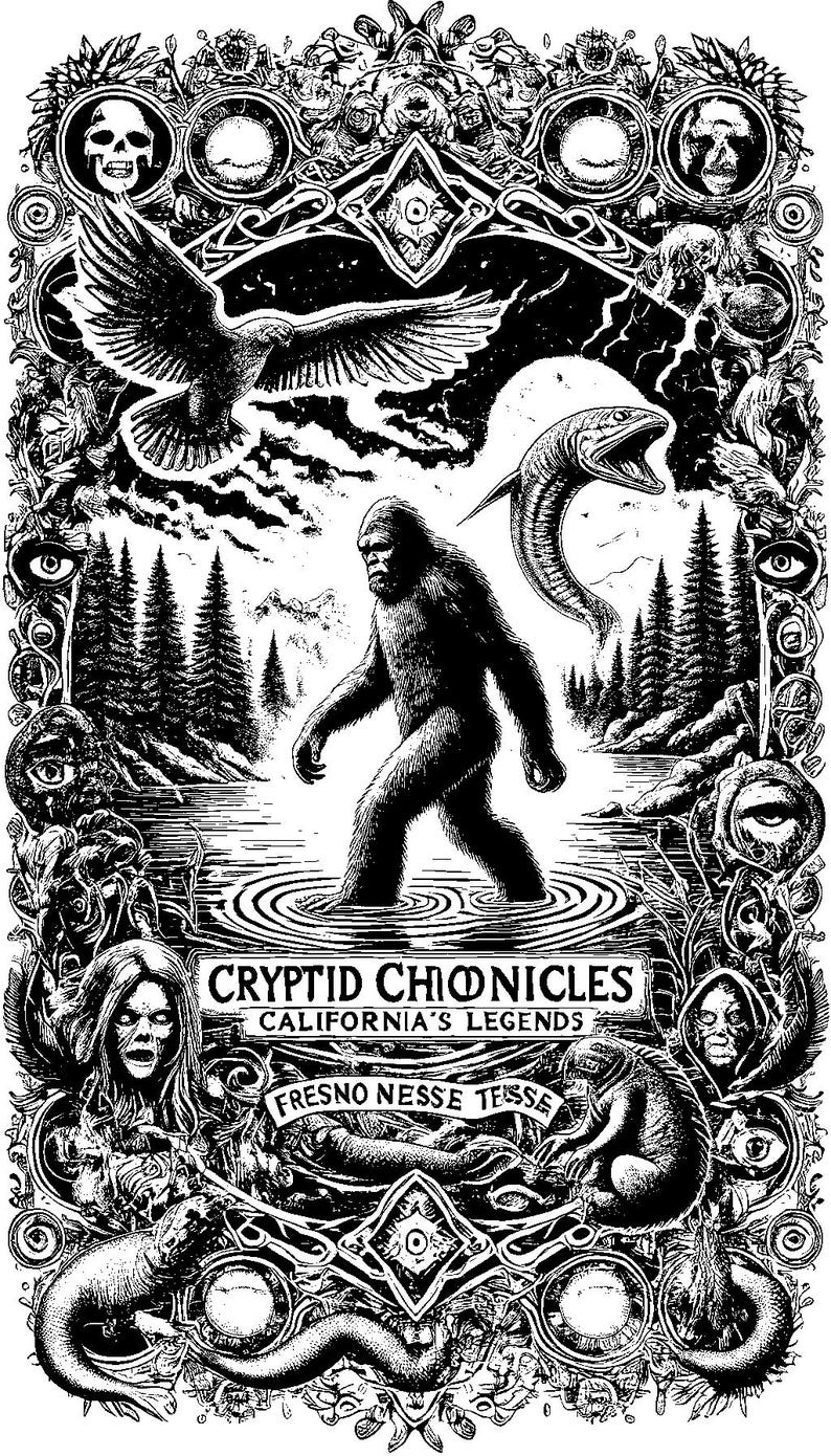 California Cryptids Coloring Book | Instant Digital Download ...