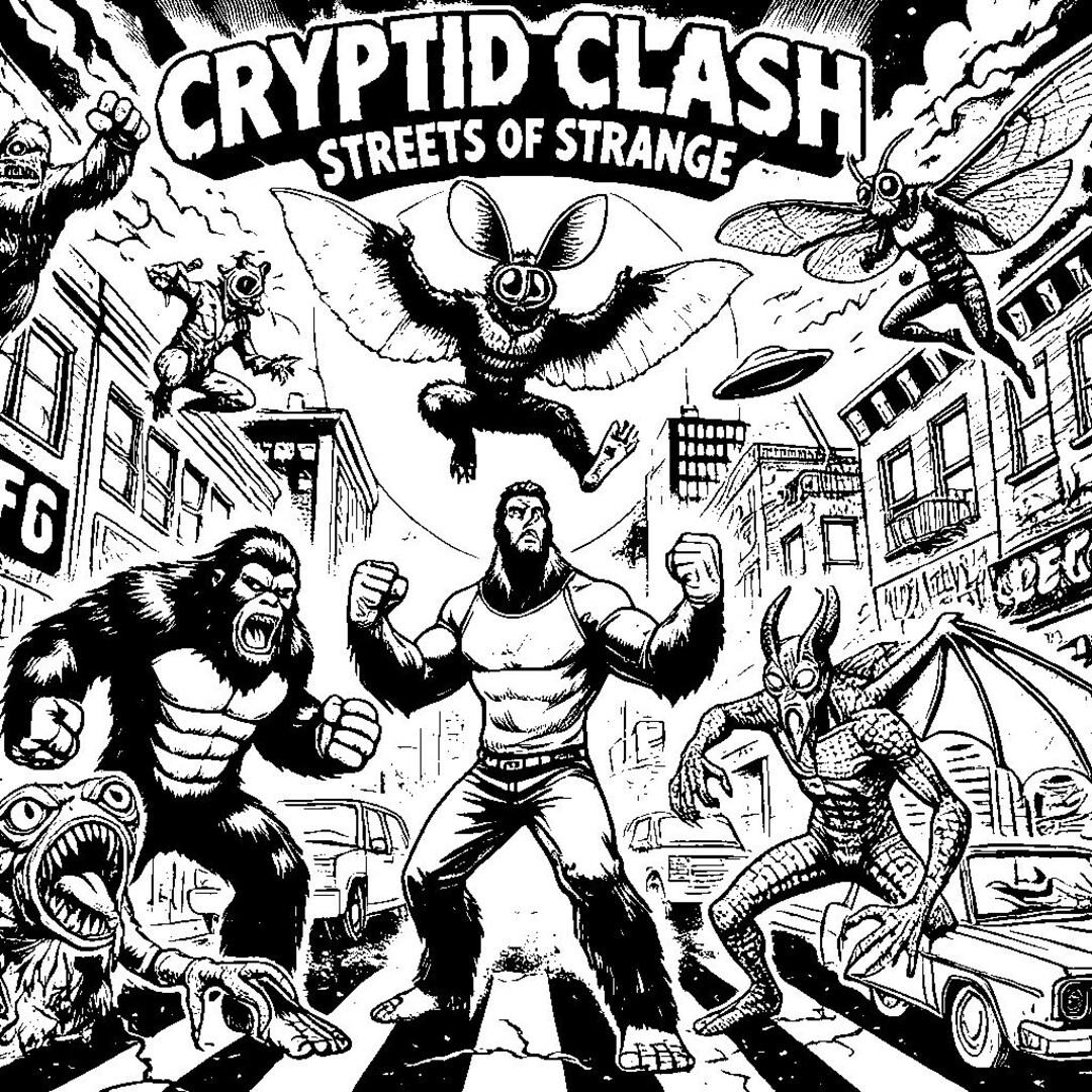 Cryptid Clash Coloring Book | Instant Digital Download | Printable Pdfs ...