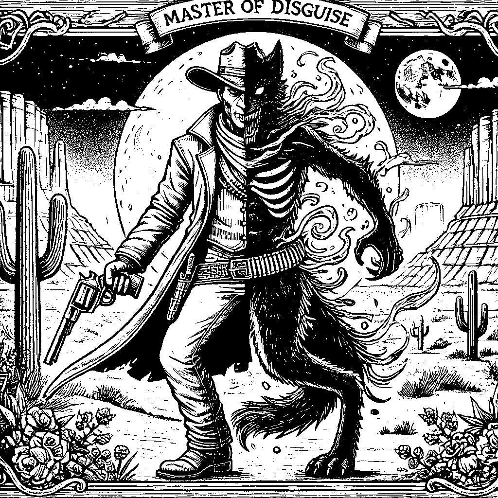 Cryptid Cowboys Coloring Book | Instant Digital Download | Printable ...