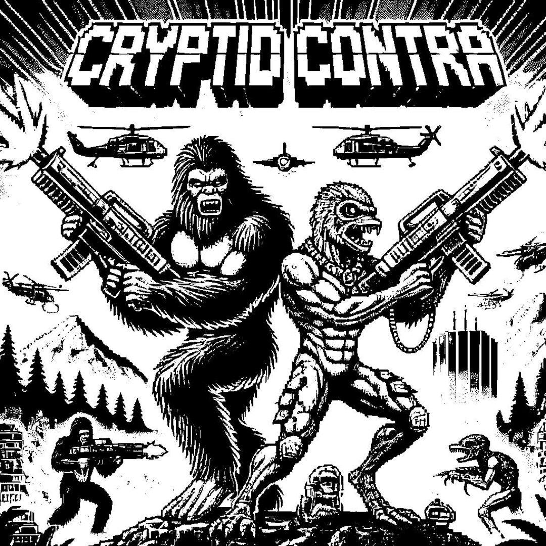 Cryptid Contra Coloring Book | Instant Digital Download | Printable ...