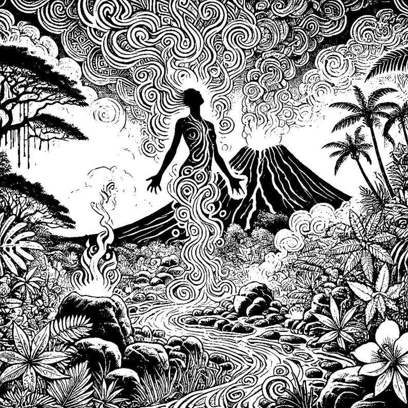 Hawaii Cryptids Coloring Book | Instant Digital Download | Printable ...