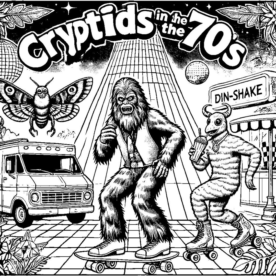 70s Cryptids Coloring Book | Instant Digital Download | Printable Pdfs ...