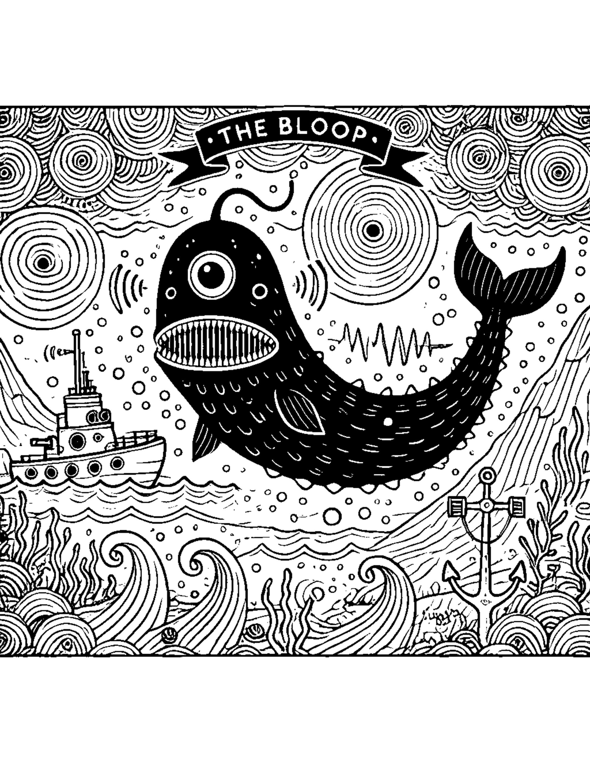 Sea Monsters Coloring Book | Instant Digital Download | Printable Pdfs ...
