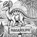 A Dino Adventure Coloring Book | Instant Digital Download | Printable ...