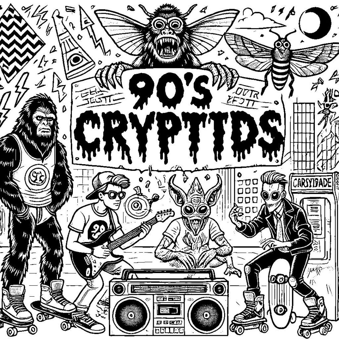 90s Cryptids Coloring Book | Instant Digital Download | Printable Pdfs ...