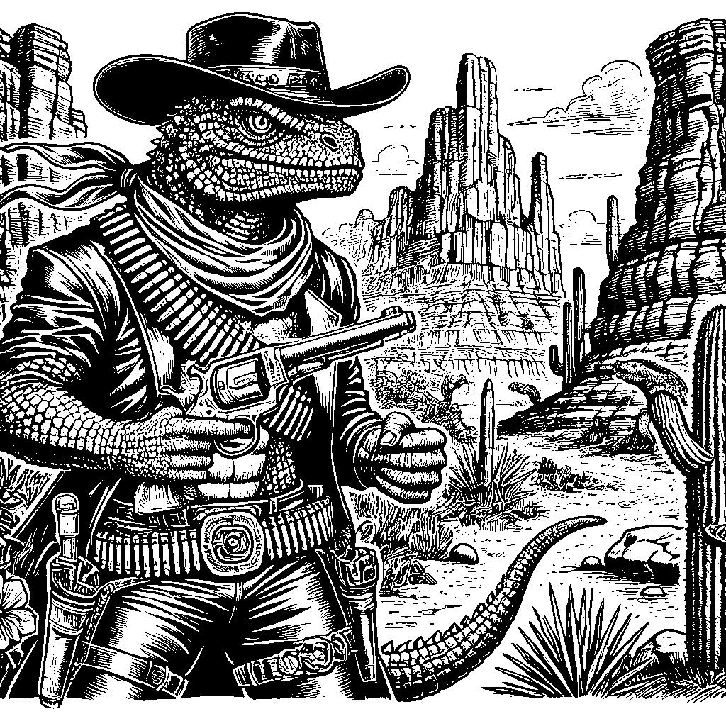 Cryptid Cowboys Coloring Book | Instant Digital Download | Printable ...