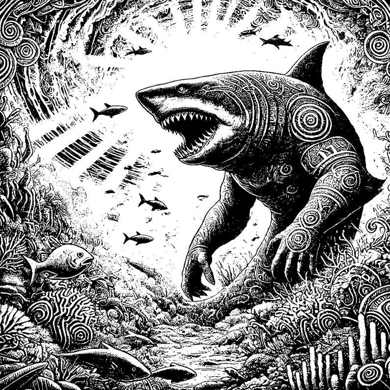 Hawaii Cryptids Coloring Book | Instant Digital Download | Printable ...