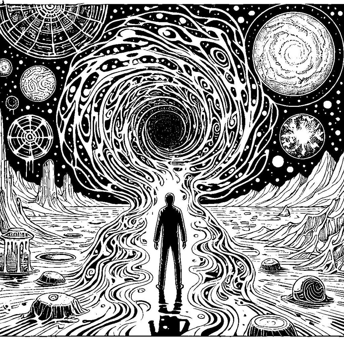 Cosmic Horror Coloring Book | Instant Digital Download | Printable Pdfs ...