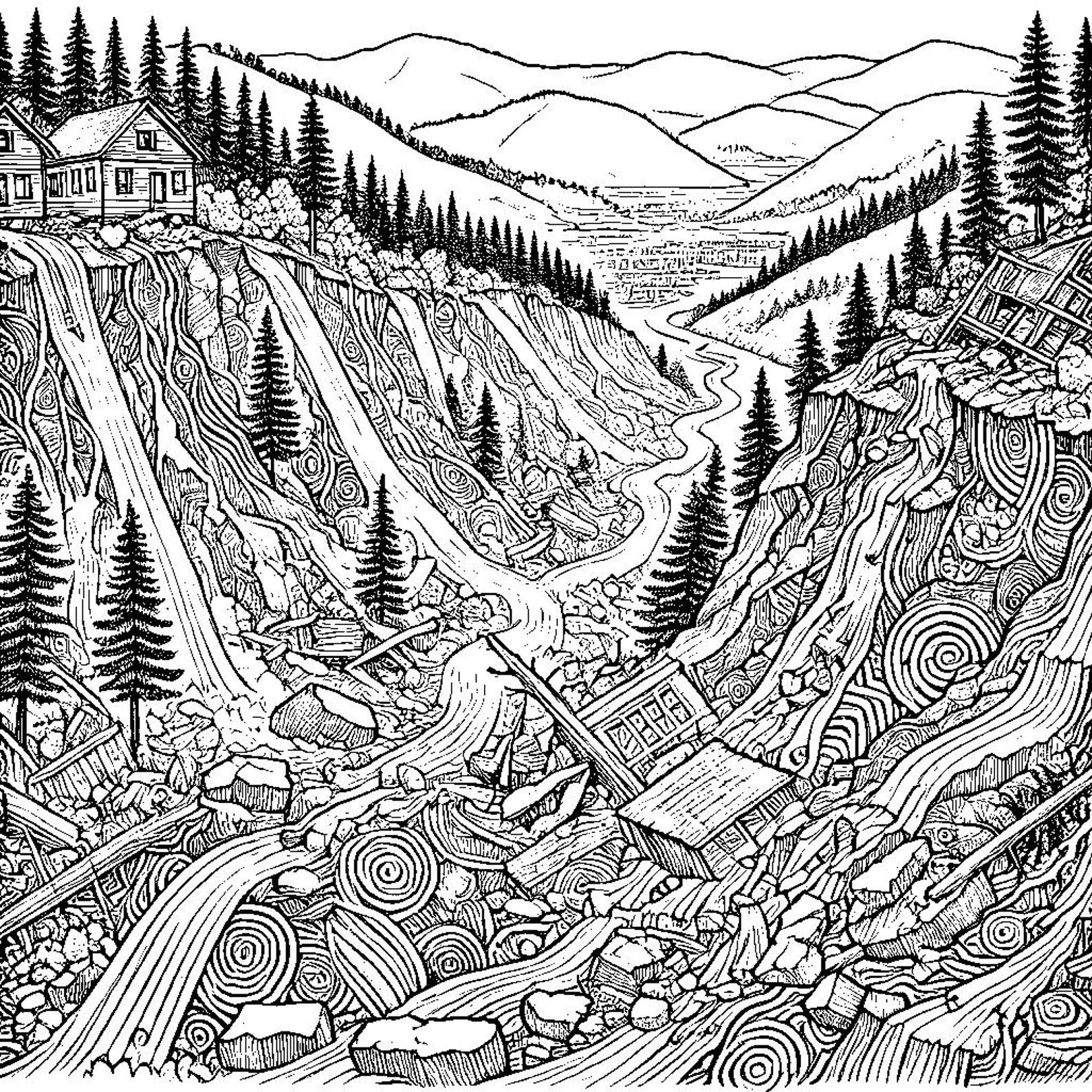 Natural Disasters Coloring Book | Instant Digital Download | Printable ...