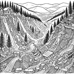 Natural Disasters Coloring Book | Instant Digital Download | Printable ...