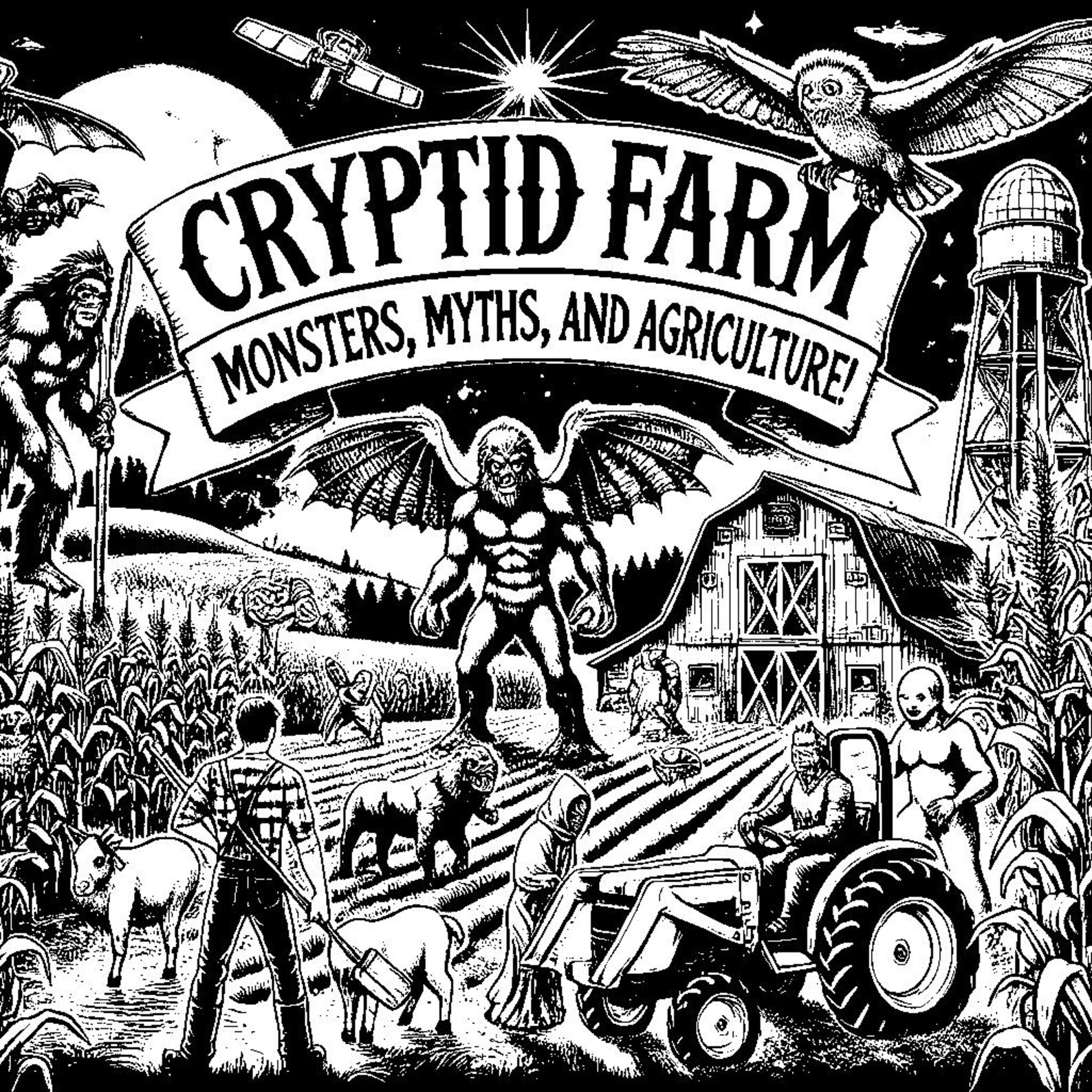 Cryptid Farm Coloring Book | Instant Digital Download | Printable Pdfs ...