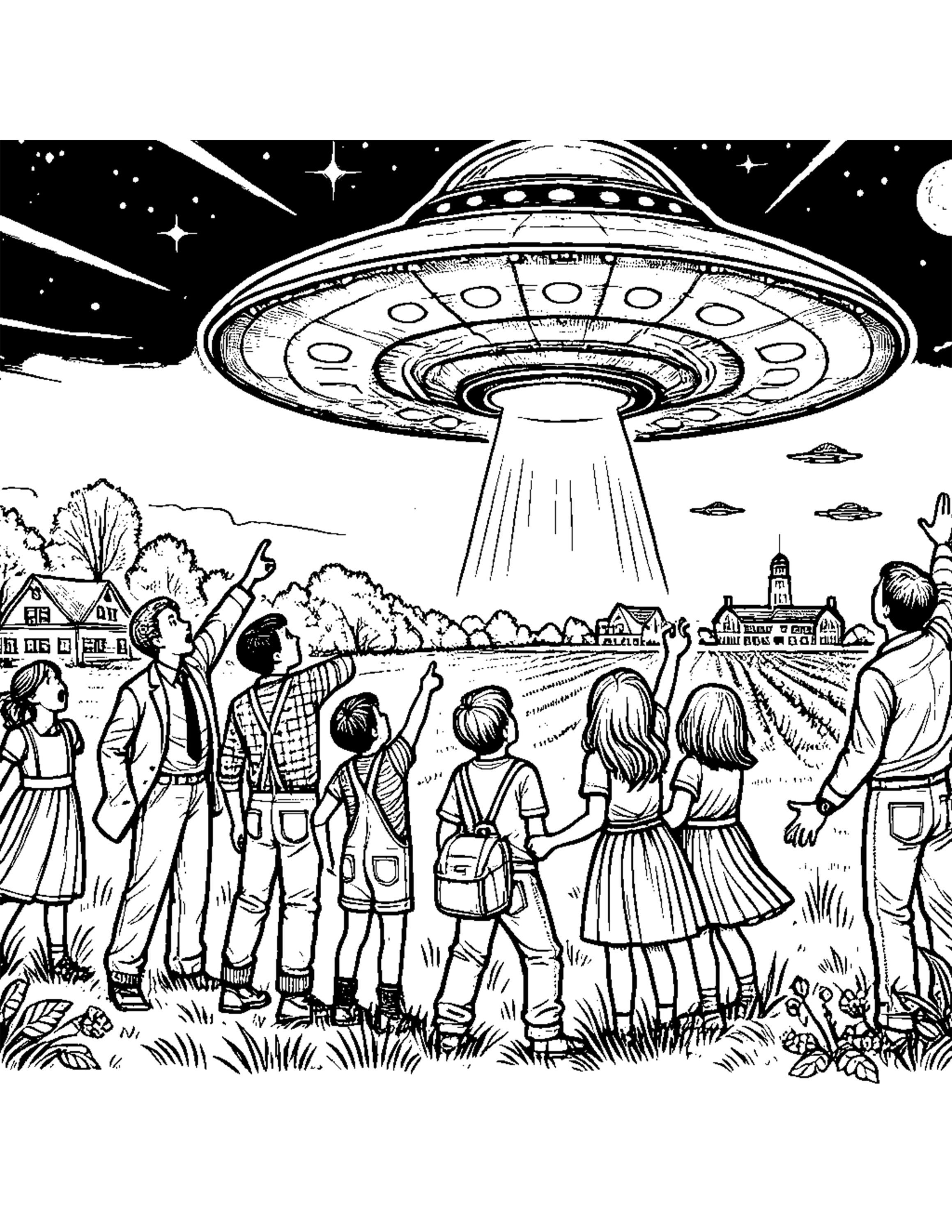 Alien Invasion Coloring Book | 10 Printable Sci-fi Pdfs (digital ...