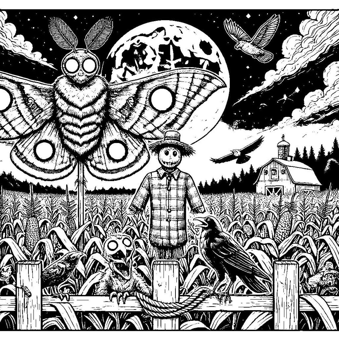 Cryptid Farm Coloring Book | Instant Digital Download | Printable Pdfs ...