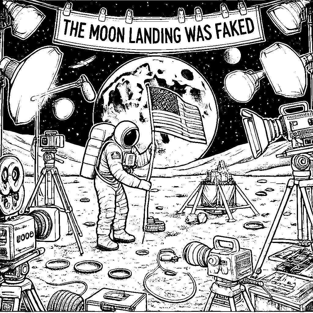 Moon Conspiracies Coloring Book | Instant Digital Download | Printable ...