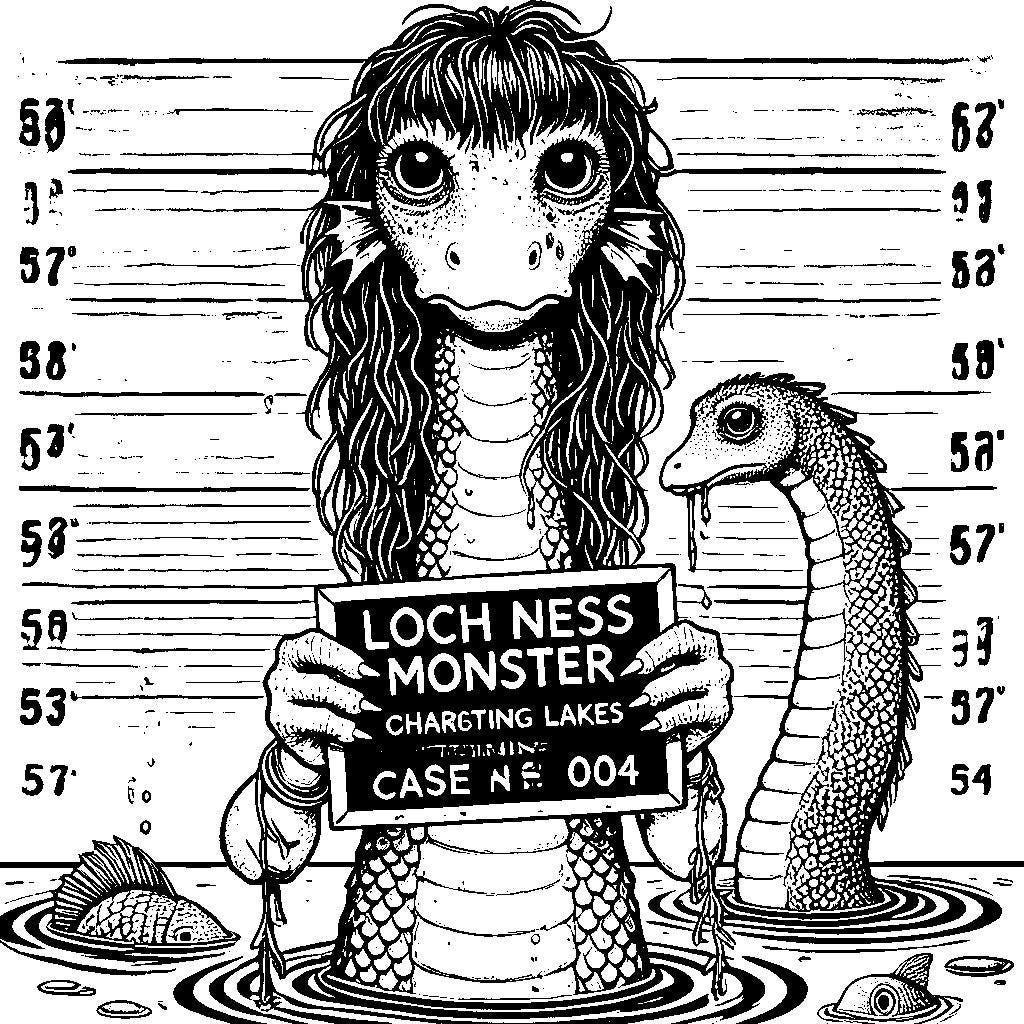 Cryptid Mugshots Coloring Book | Instant Digital Download | Printable ...